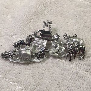 Ajc | Jewelry | Vintage Ajc Noahs Ark Brooch | Poshmark